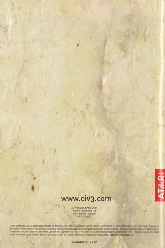 Sid Meier's Civilization III: Conquests cover or packaging material ...