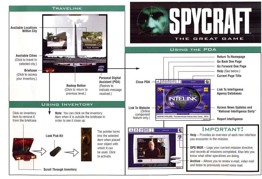Spycraft: The Great Game cover or packaging material - MobyGames