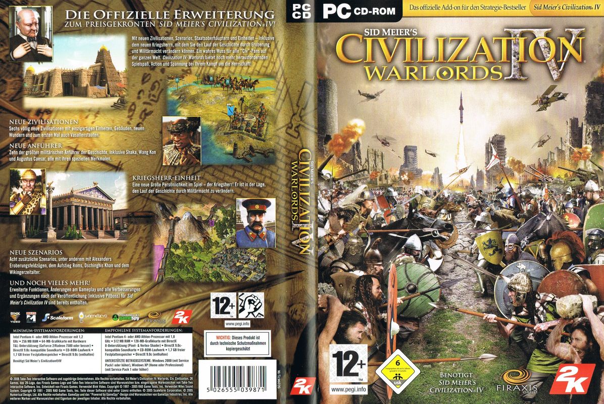 Sid Meier's Civilization IV: Warlords cover or packaging material ...