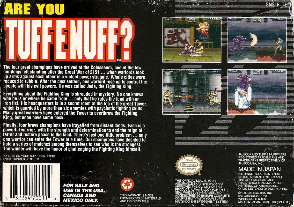 Hey Punk! Are You Tuff E Nuff? cover or packaging material - MobyGames