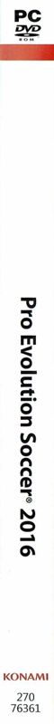 PES 2016: Pro Evolution Soccer (Day One Edition) cover or packaging ...