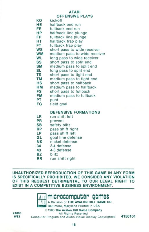 Computer Football Strategy cover or packaging material - MobyGames