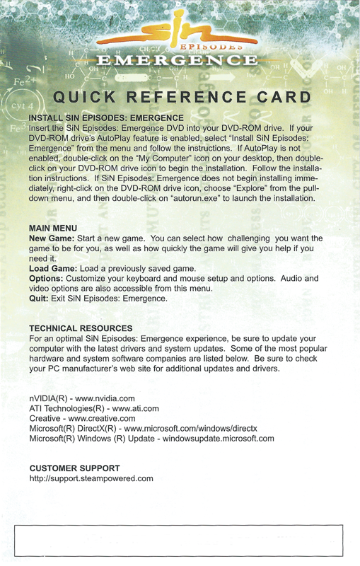 SiN Episodes: Emergence cover or packaging material - MobyGames