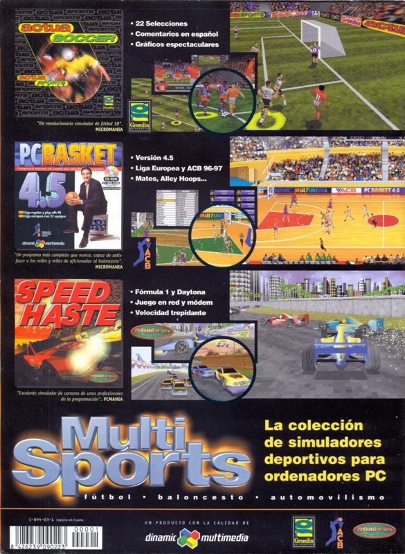 Multi Sports cover or packaging material - MobyGames