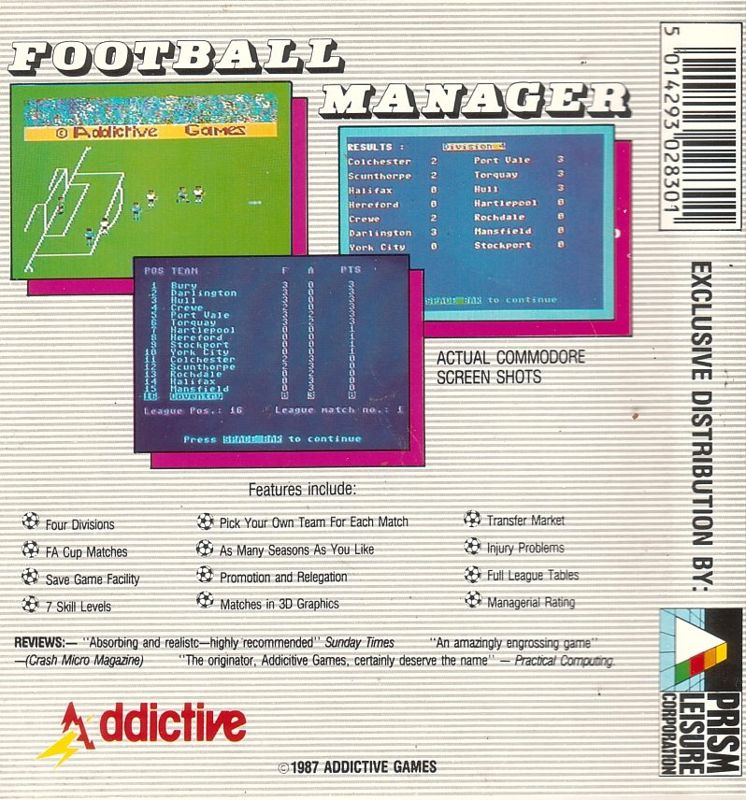 Football Manager cover or packaging material - MobyGames