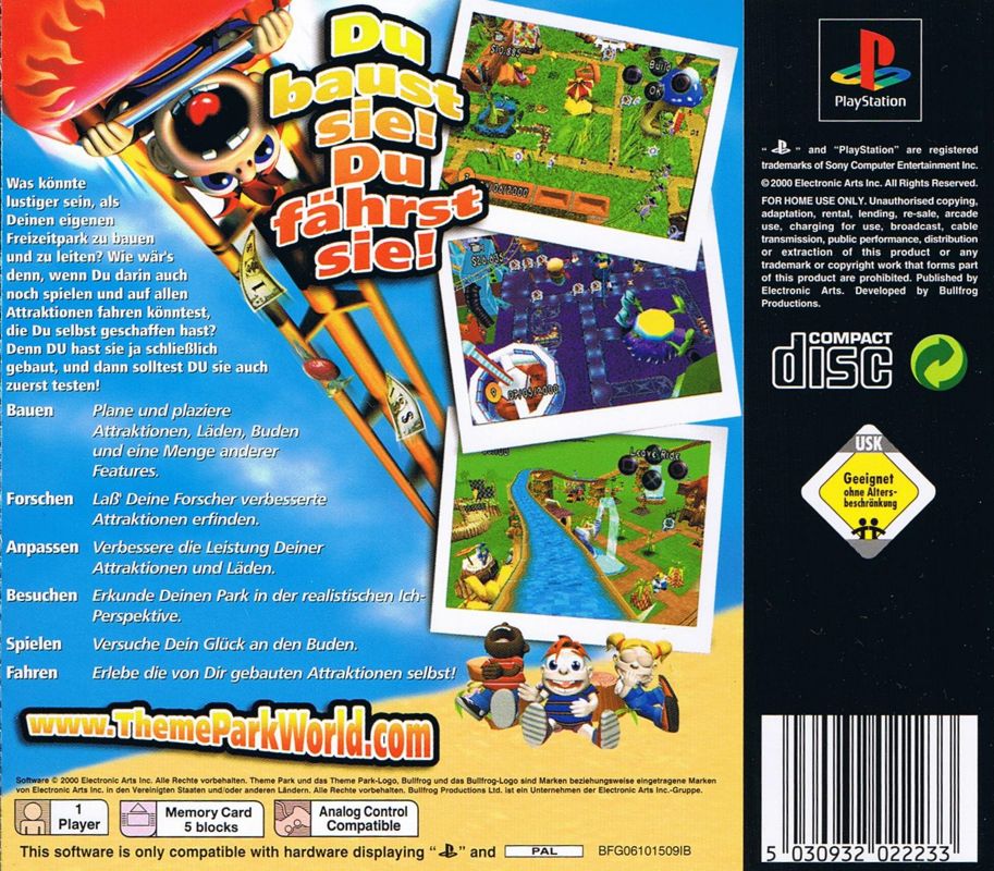 Sim Theme Park cover or packaging material - MobyGames
