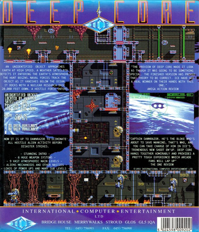 Deep Core cover or packaging material - MobyGames