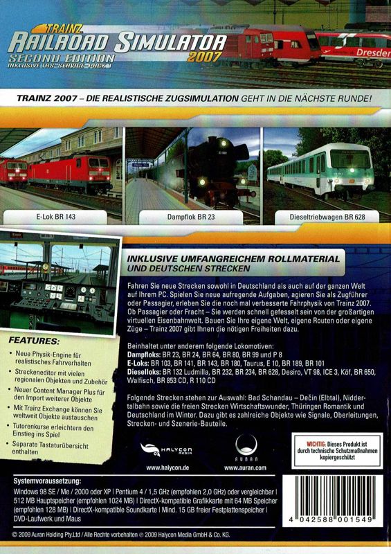 Trainz Railroad Simulator 2007 - Second Edition cover or packaging ...