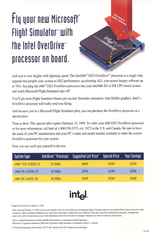 Microsoft Flight Simulator (v5.0) cover or packaging material - MobyGames