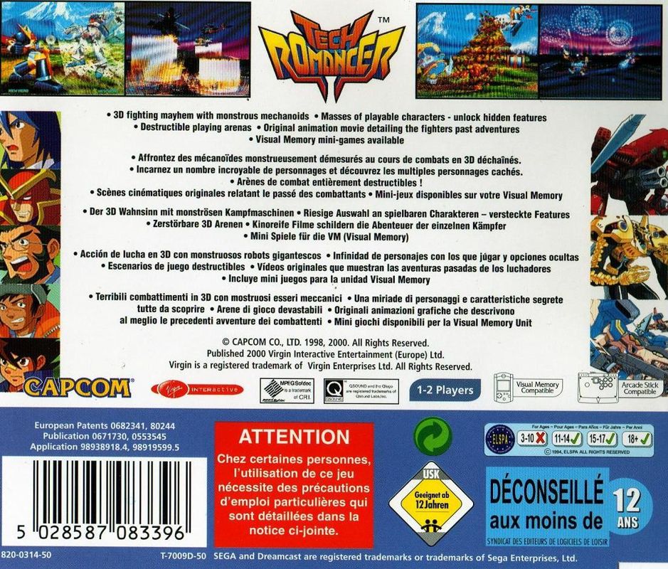 Tech Romancer cover or packaging material - MobyGames