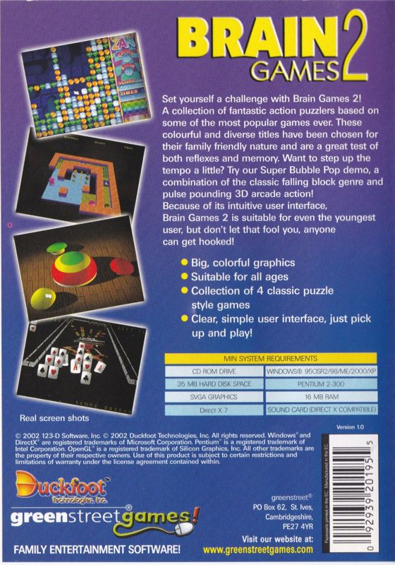 Brain Games 2 cover or packaging material - MobyGames