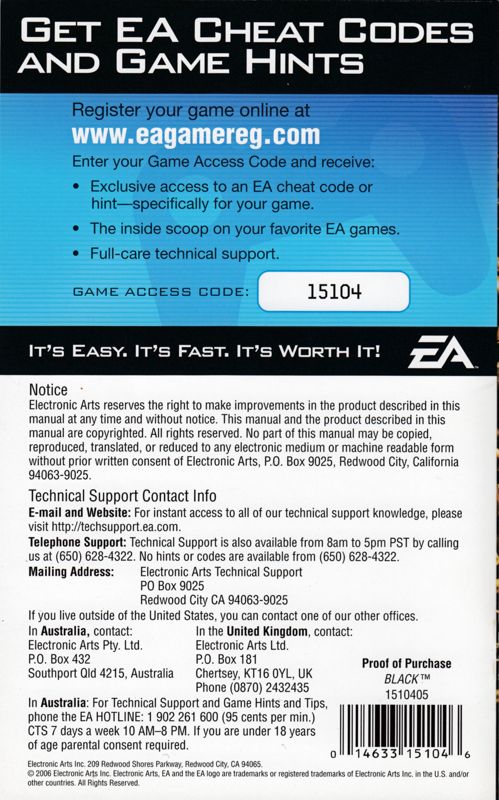 Black cover or packaging material - MobyGames