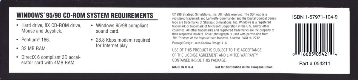 Luftwaffe Commander: WWII Combat Flight Simulator cover or packaging ...