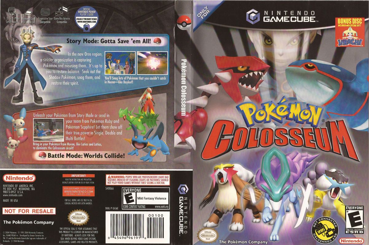 Pokémon Colosseum cover or packaging material - MobyGames