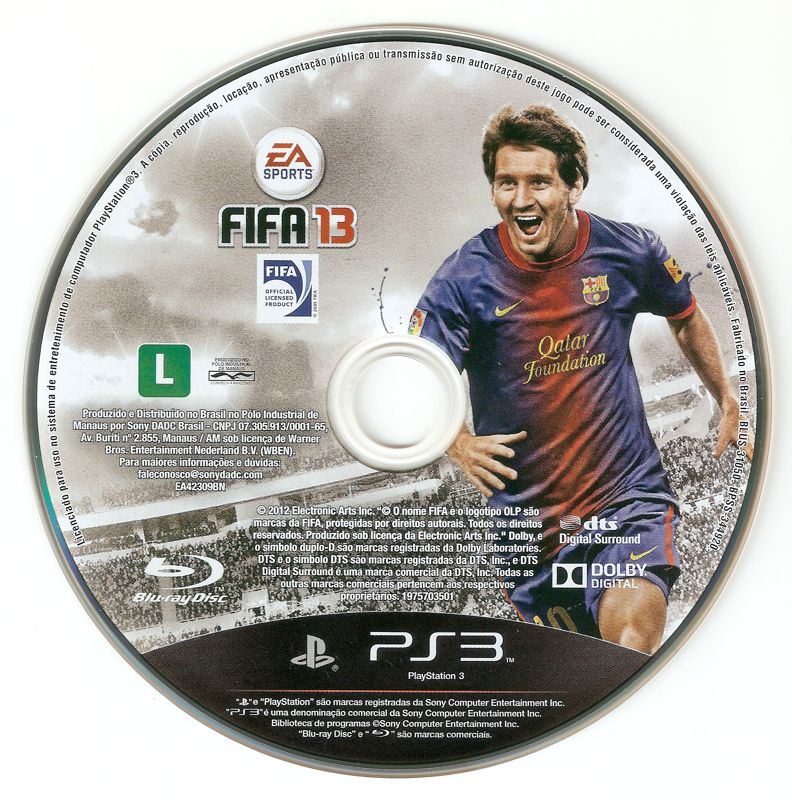 FIFA Soccer 13 cover or packaging material - MobyGames