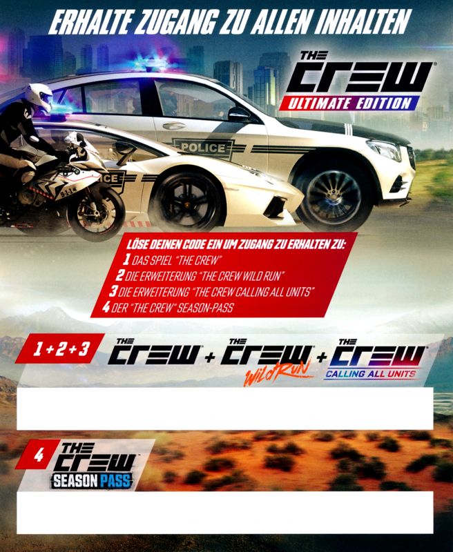 The Crew: Ultimate Edition cover or packaging material - MobyGames