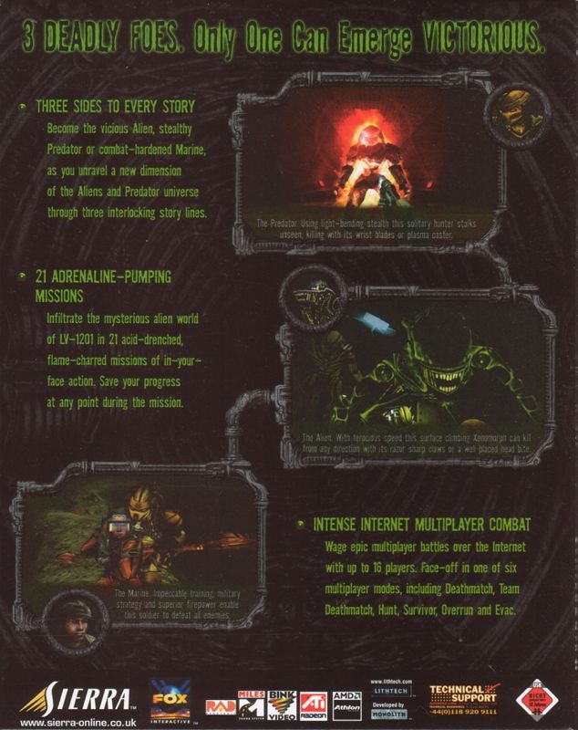 Aliens Versus Predator 2 cover or packaging material - MobyGames