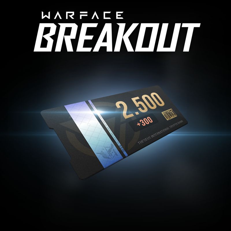 Warface: Breakout - 2500 Coins (+300 bonus) cover or packaging material ...