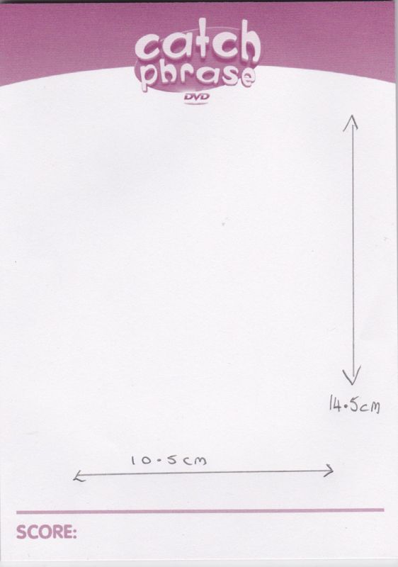 Catchphrase cover or packaging material - MobyGames