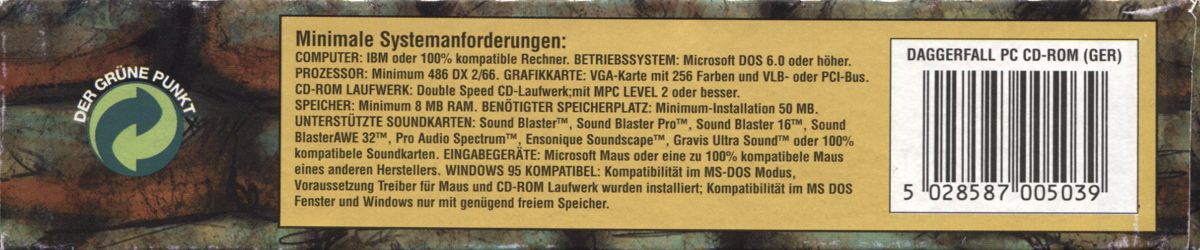 The Elder Scrolls: Chapter II - Daggerfall cover or packaging material ...