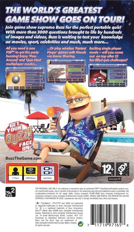 Buzz! Master Quiz cover or packaging material - MobyGames