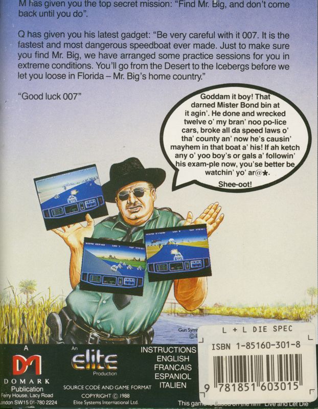 Ian Fleming's James Bond 007 in Live and Let Die: The Computer Game ...