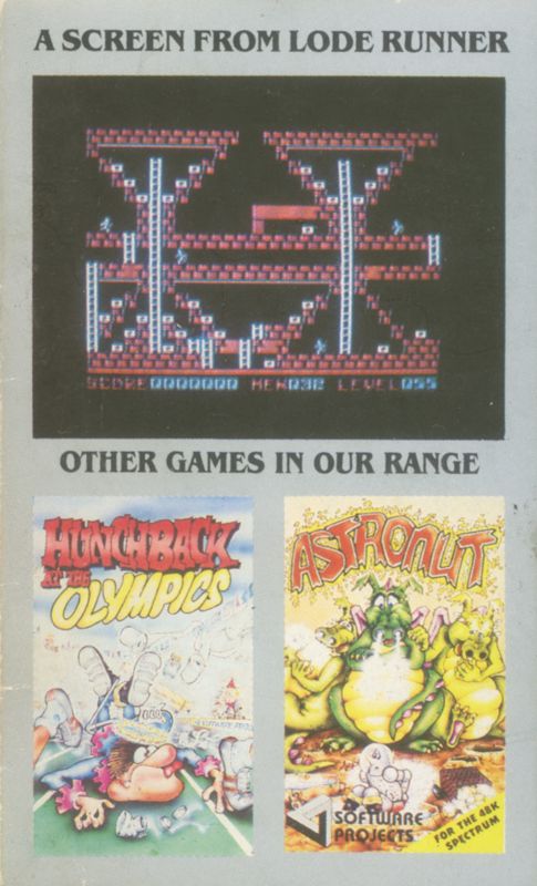Lode Runner cover or packaging material - MobyGames