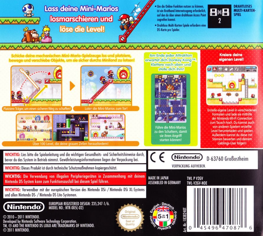 Mario vs. Donkey Kong: Mini-Land Mayhem! cover or packaging material ...