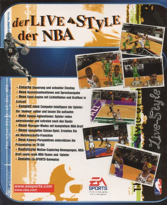 NBA Live 99 cover or packaging material - MobyGames