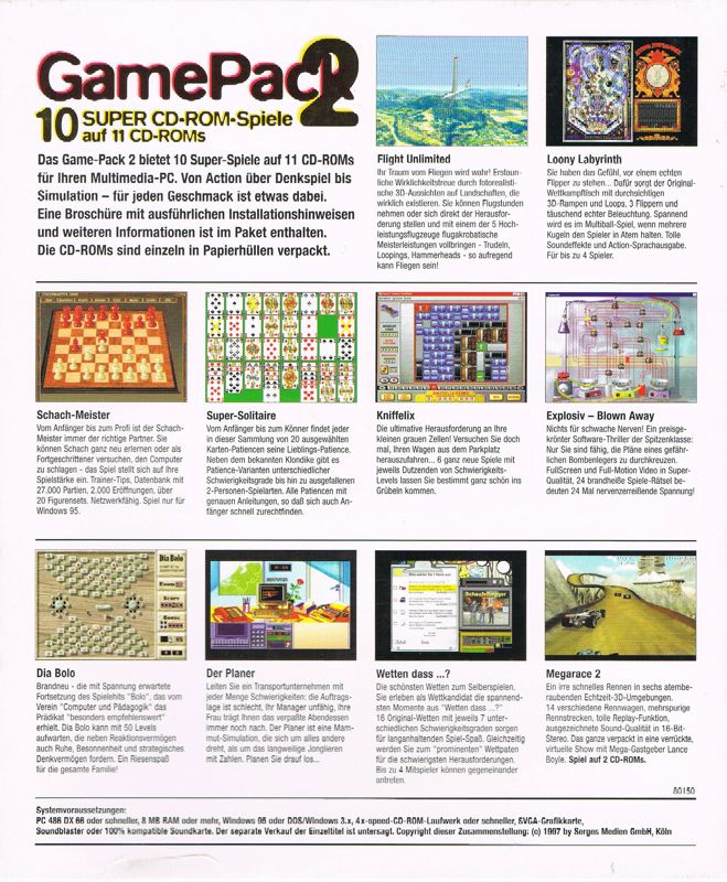 GamePack 2 cover or packaging material - MobyGames