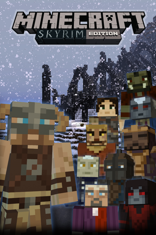 Minecraft: PlayStation 4 Edition - Skyrim Mash-up cover or packaging ...