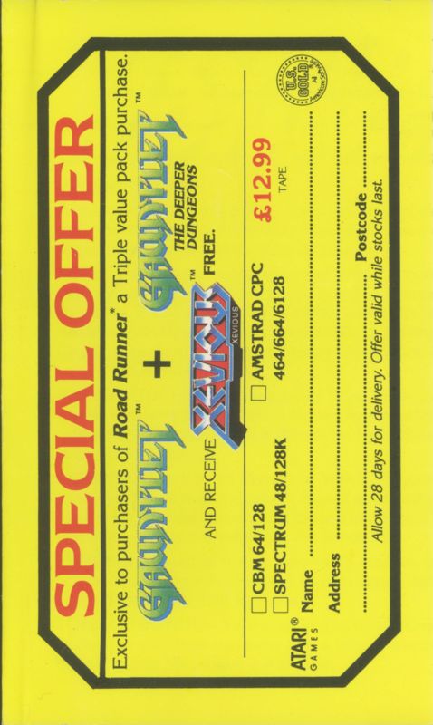 Road Runner cover or packaging material - MobyGames