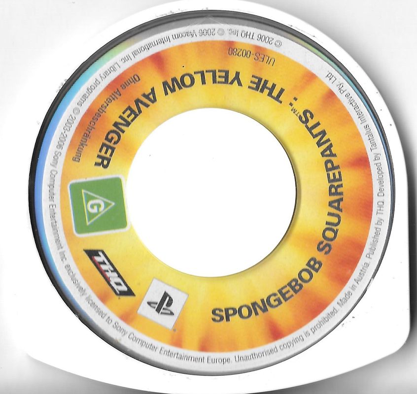 SpongeBob SquarePants: The Yellow Avenger cover or packaging material ...