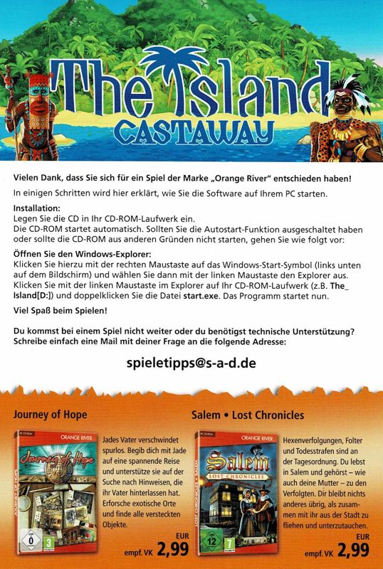 The Island: Castaway cover or packaging material - MobyGames