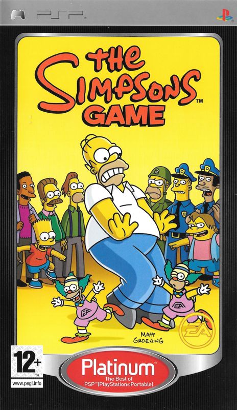 The Simpsons Game cover or packaging material - MobyGames