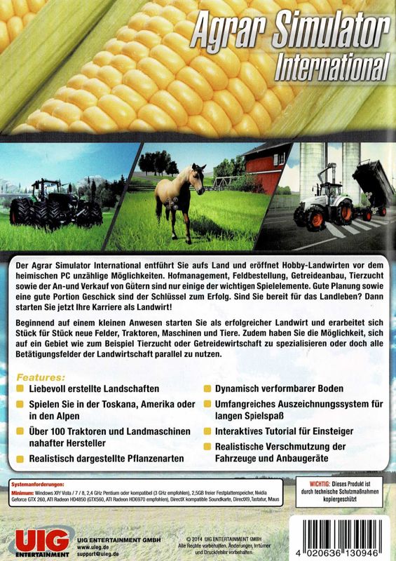 Agricultural Simulator 2013 cover or packaging material - MobyGames
