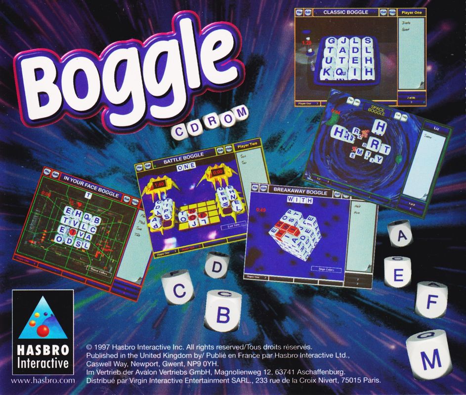 Boggle cover or packaging material - MobyGames