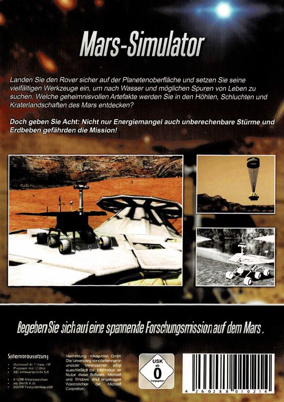 Mars Simulator: Red Planet cover or packaging material - MobyGames