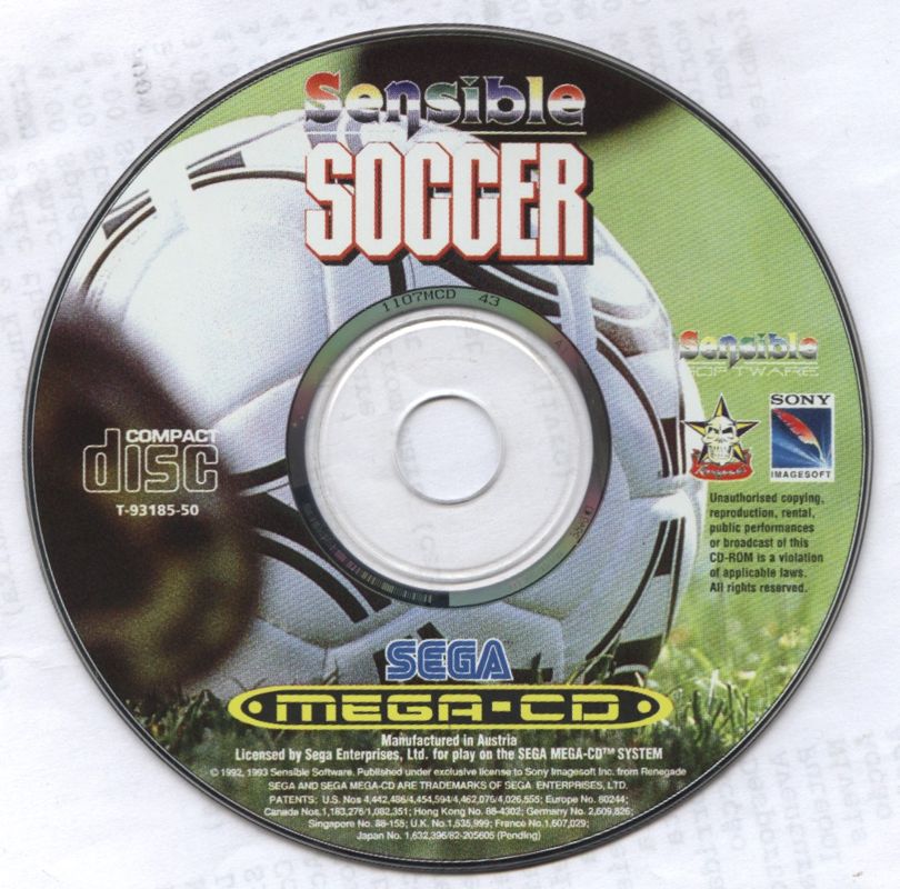 Championship Soccer '94 cover or packaging material - MobyGames