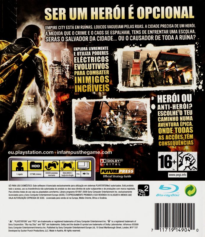 inFAMOUS cover or packaging material - MobyGames