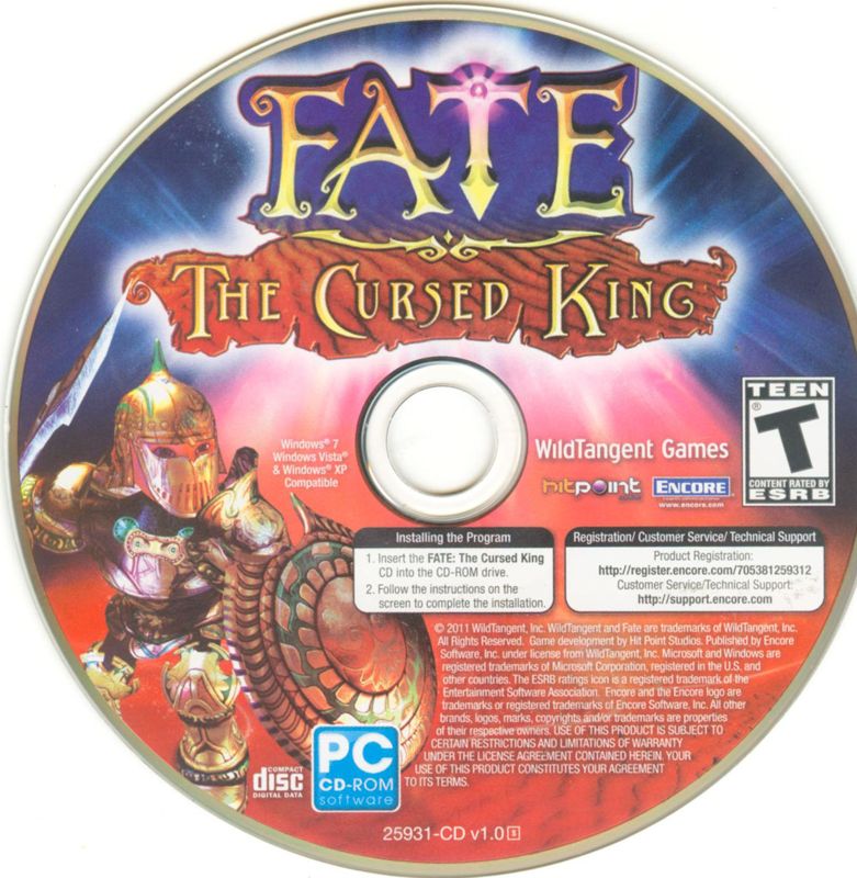Fate: The Cursed King cover or packaging material - MobyGames