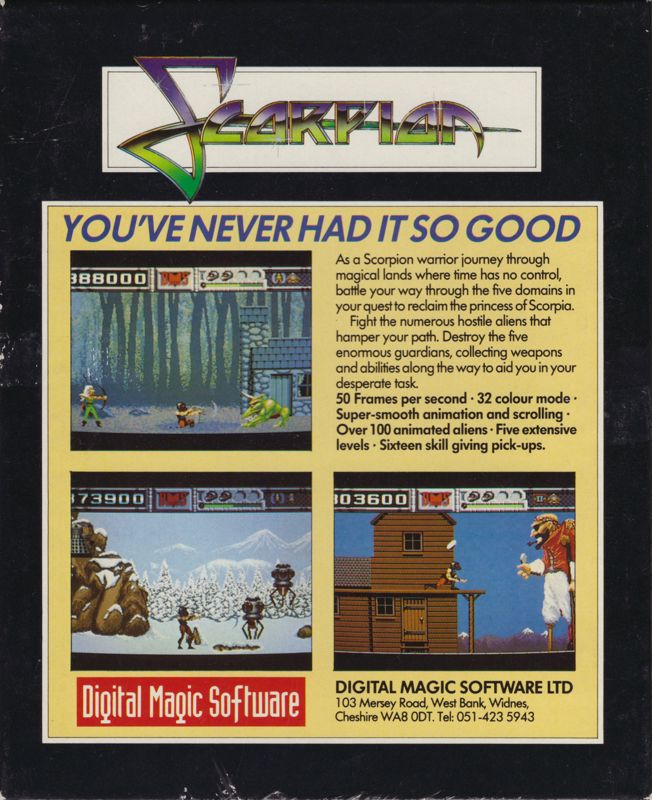 Scorpion cover or packaging material - MobyGames