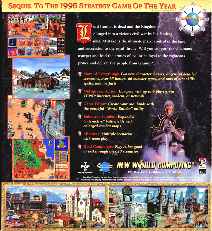 Heroes of Might and Magic II: The Succession Wars cover or packaging ...