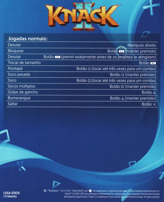 Knack II cover or packaging material - MobyGames