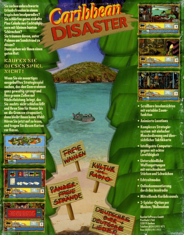 Caribbean Disaster cover or packaging material - MobyGames