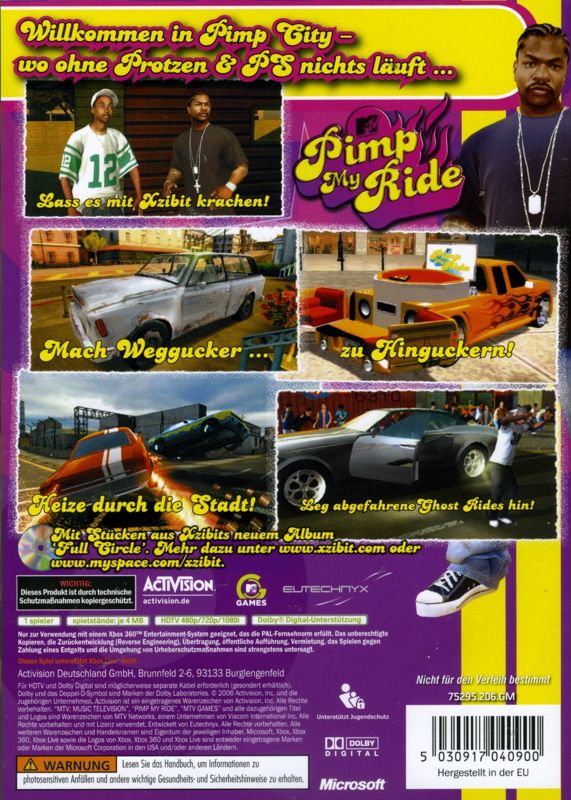 MTV Pimp My Ride cover or packaging material - MobyGames