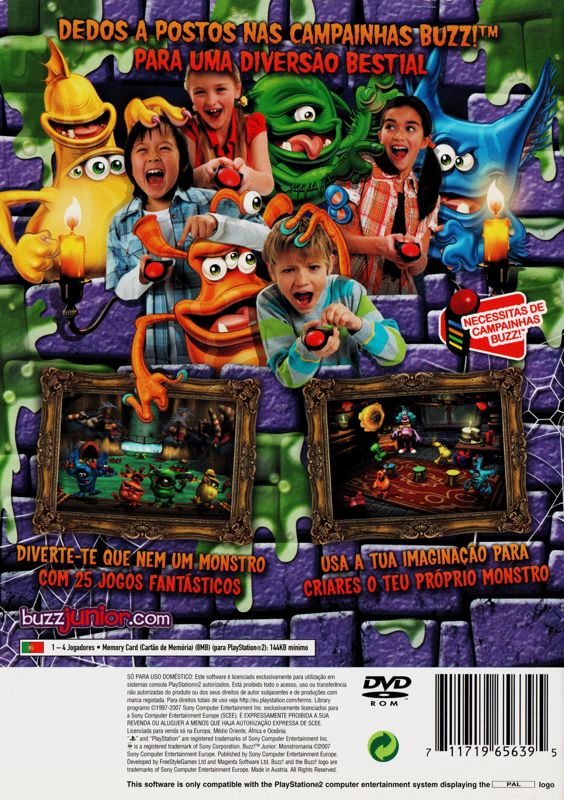Buzz! Junior: Monster Rally cover or packaging material - MobyGames