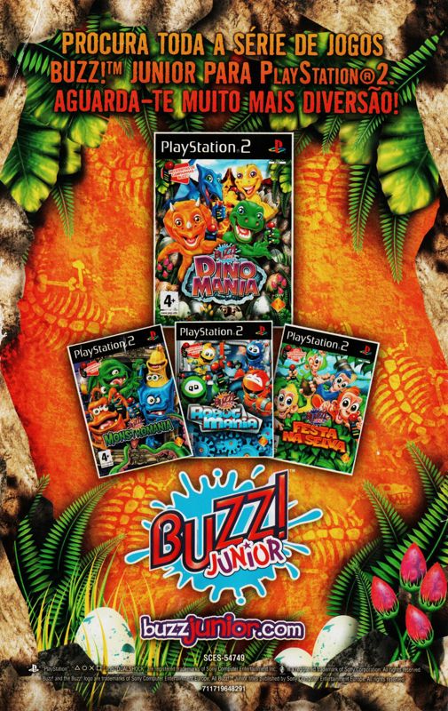 Buzz! Junior: Dino Den cover or packaging material - MobyGames