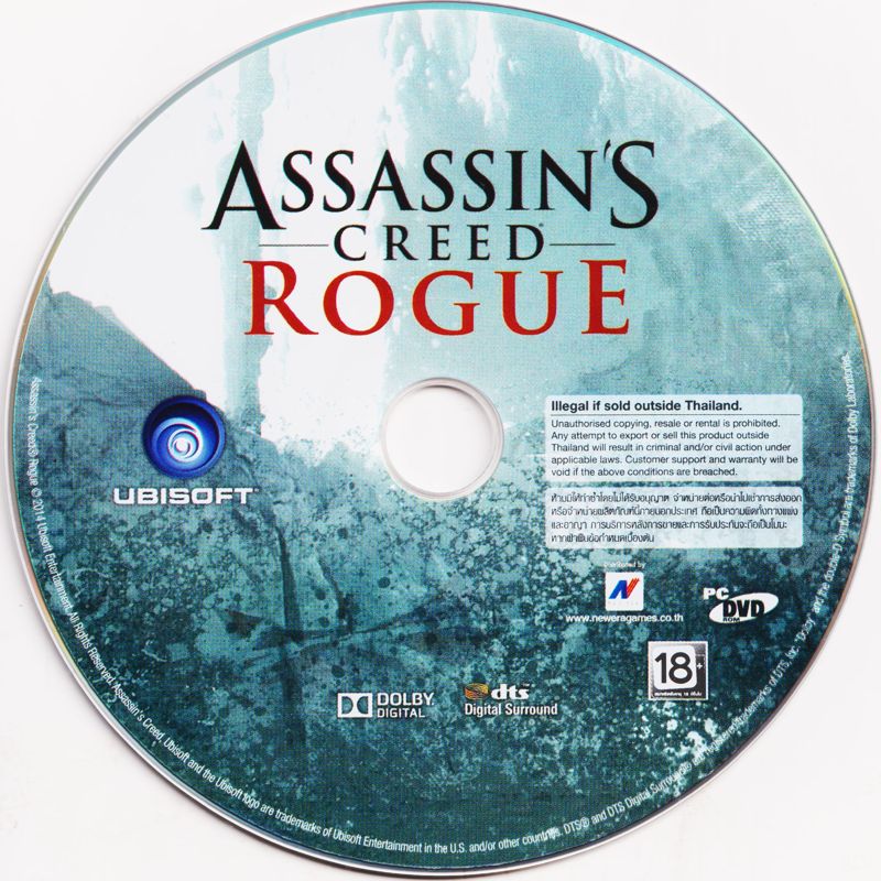 Assassin's Creed: Rogue cover or packaging material - MobyGames