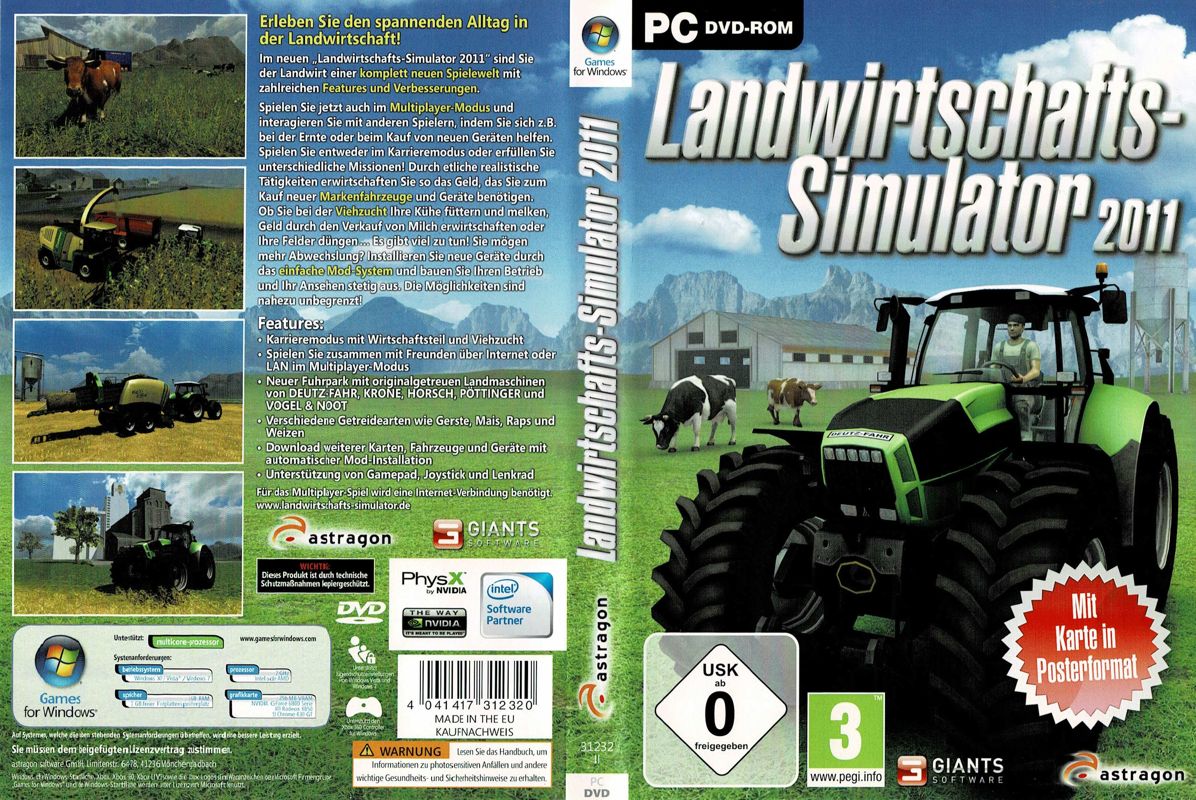 Farming Simulator 2011 cover or packaging material - MobyGames